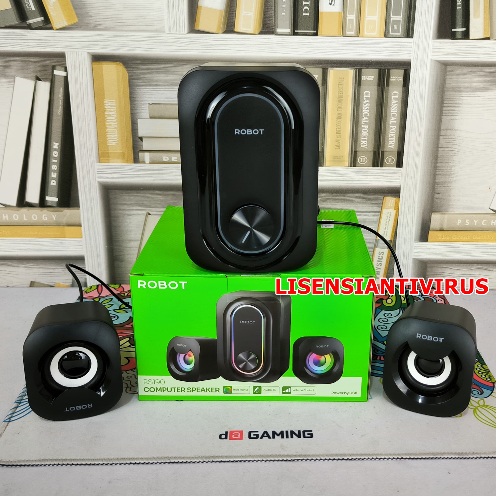 Speaker ROBOT RS190 Laptop PC Gaming Soundbar Super Bass RGB pc laptop ...