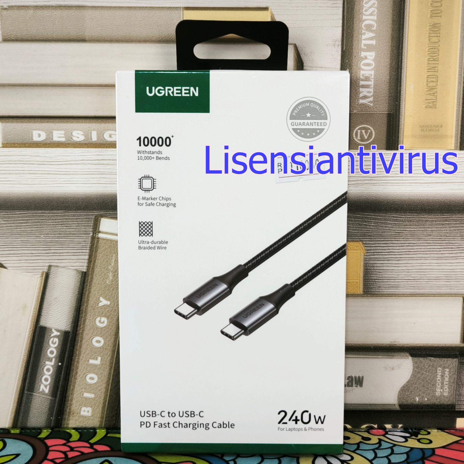 UGREEN Kabel Type C to Type C Fast Charging 240w Nylon Braided US535 15311 1M – Lisensiantivirus ...