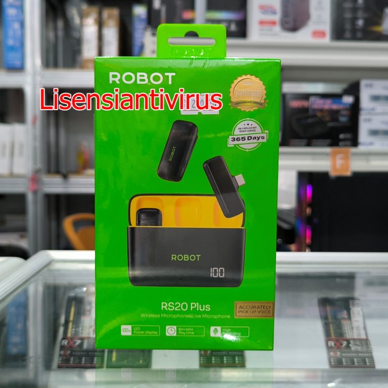 Mic Wireless Robot RS20 PLUS 1 To 2 Clip Wireless Microphone Mic Live Mic Recording ...