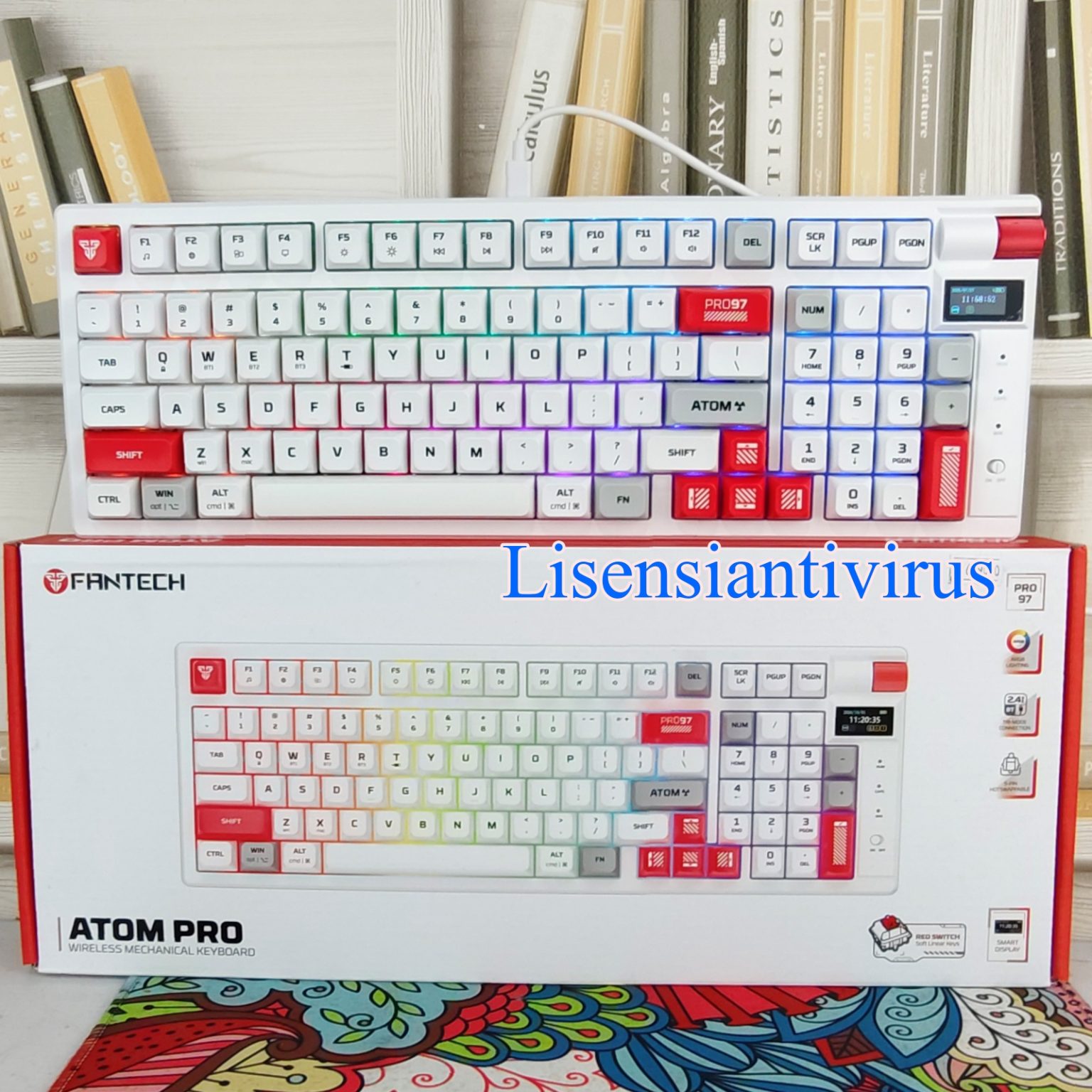 Fantech ATOM PRO SERIES Wireless Keyboard Mechanical Gaming Hotswap ...