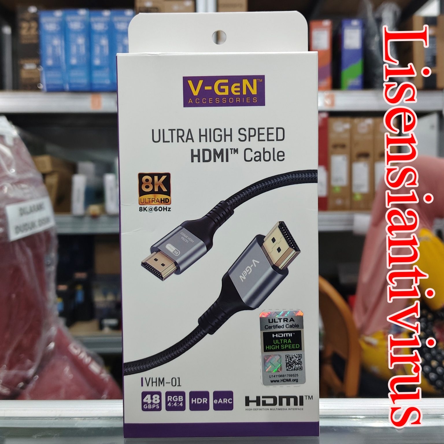 Kabel HDMI 2.1 VGEN V-GEN VHM04 447GBps 8K HDR Earc Ultra Certified ...