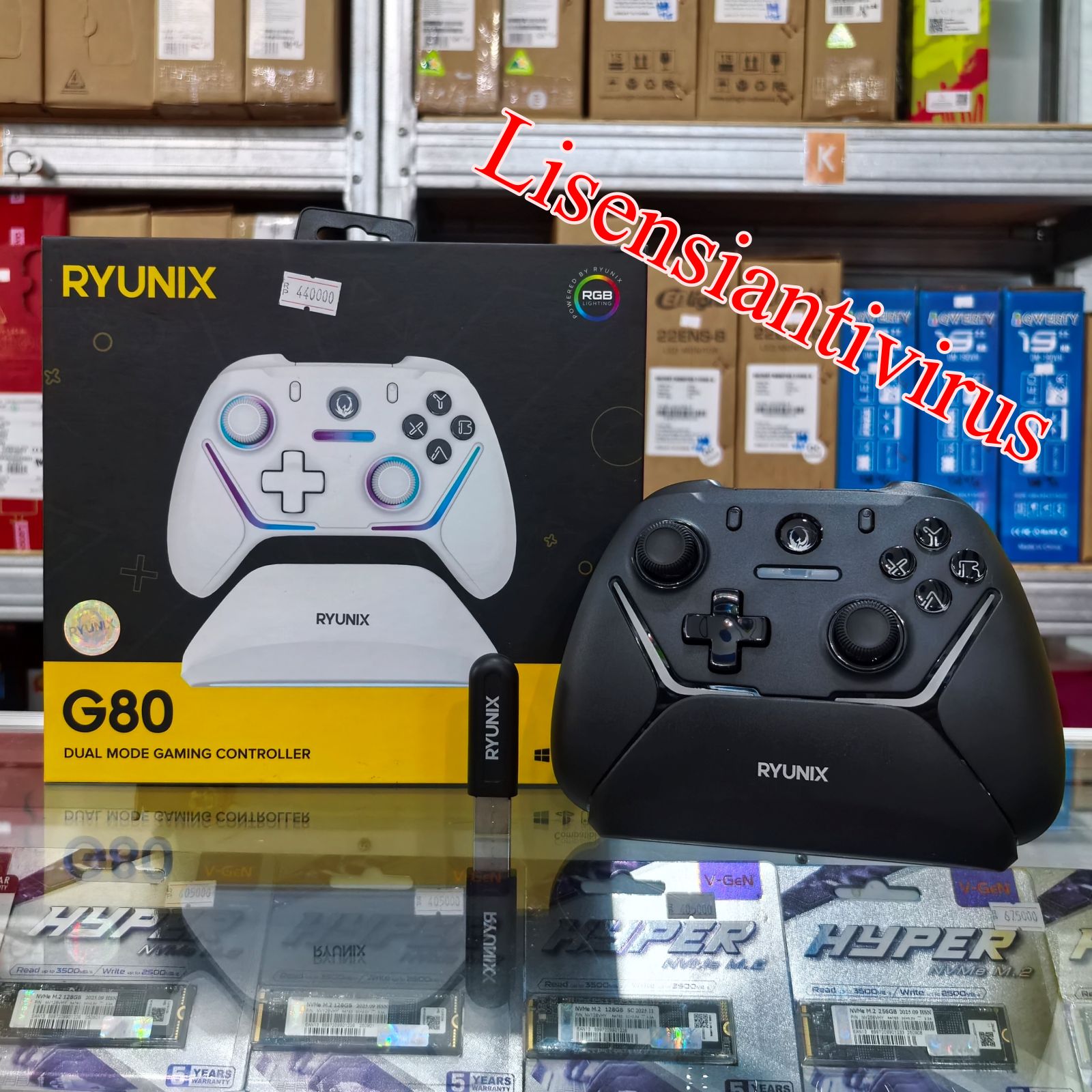 Stick Sades Ryunix G80 Gamepad Hall Effect Dual Mode Gaming Controller ...